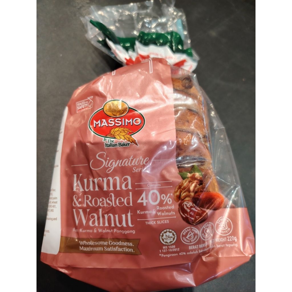 BREAD MASIMO SIGNATURE WITH KURMA WALNUT 220GM | Shopee Malaysia
