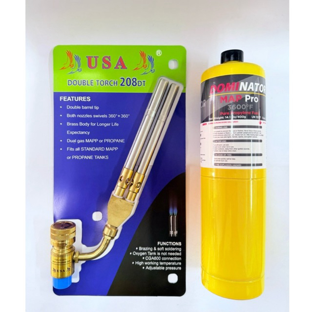 USA HAND DOUBLE TORCH 208DT + MAP GAS | Shopee Malaysia