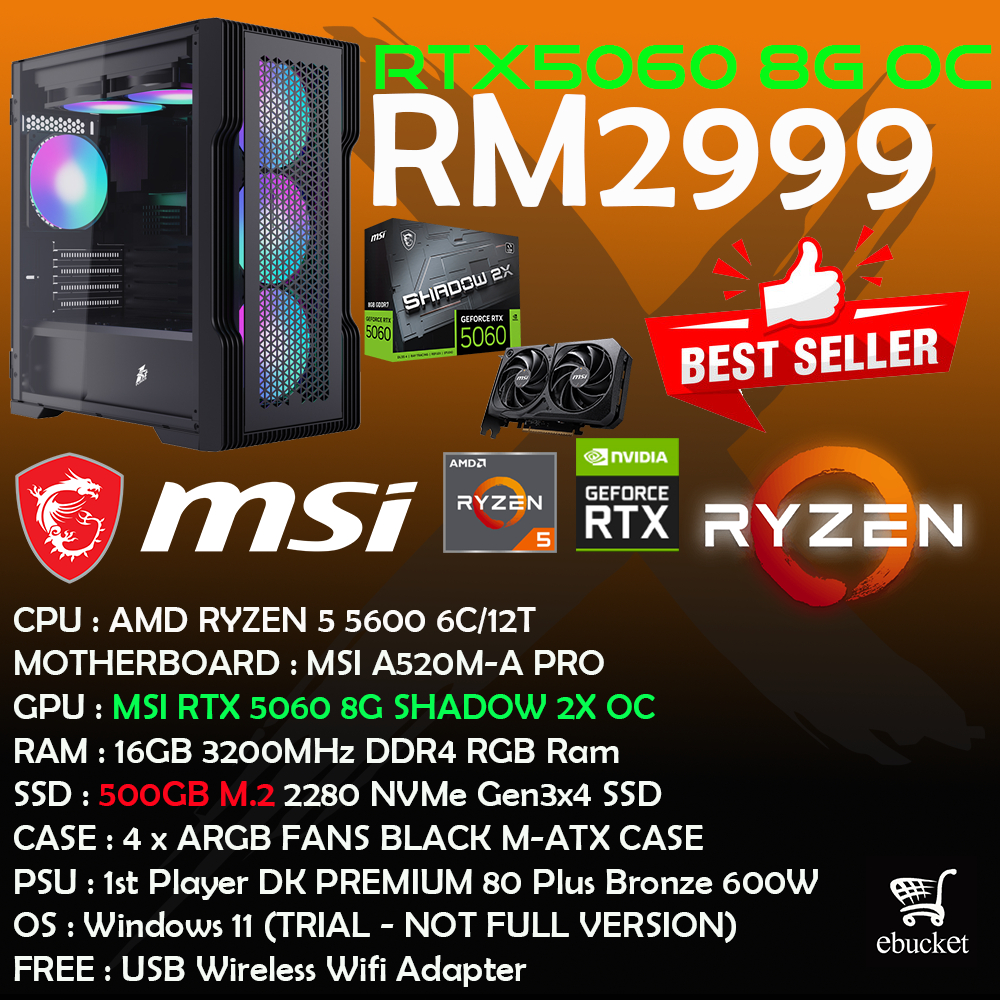 PC PACKAGE / BUDGET GAMING PC / DESKTOP COMPUTER / KOMPUTER MURAH ...