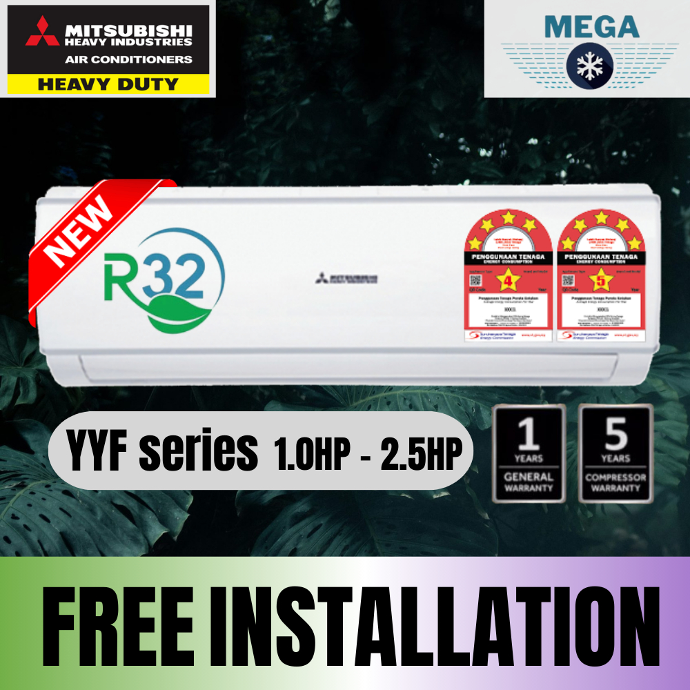 [FREE INSTALLATION] Mitsubishi Heavy Industries R32 Inverter YXP/YYP ...