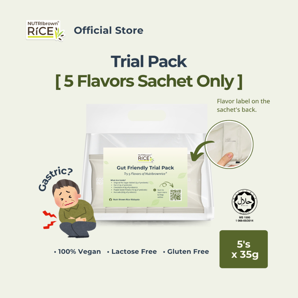 [TRIAL PACK] NutriBrownRice® 5 Flavors | Brown Rice Drink | Healthy ...