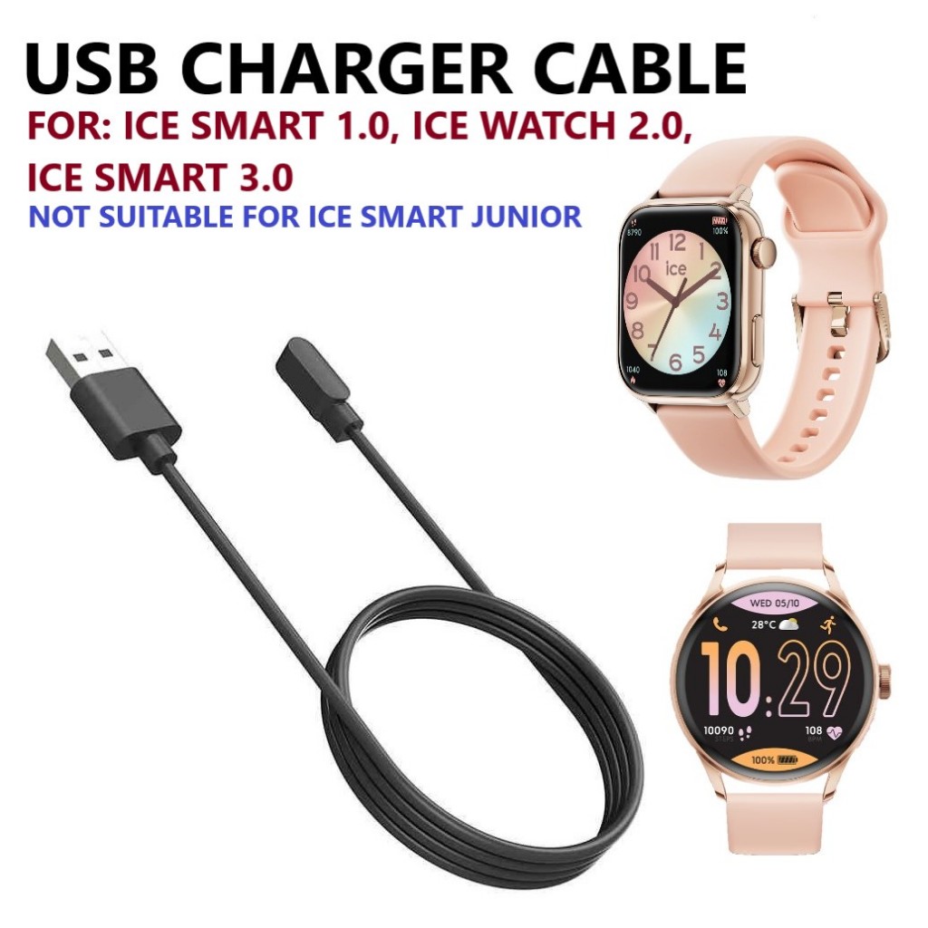 [Ready Stock] Fast Charging USB Charger Cable for Smart Watch Ice Smart ...