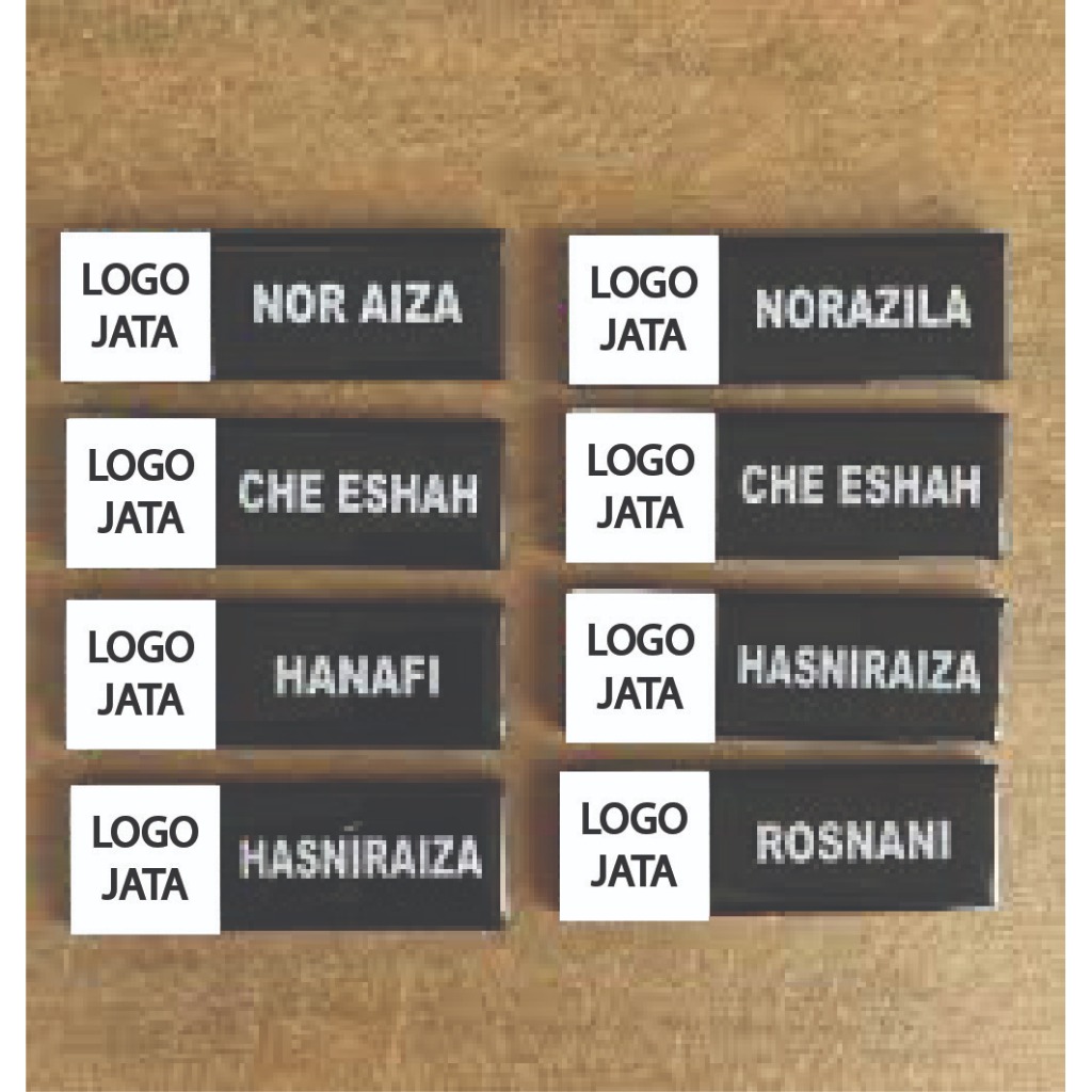 2025 KERAJAAN NAME TAG EPOXY UNTUK PENJAWAT AWAM , GURU , HOSPITAL ...