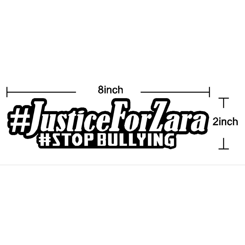 #Justice For Zara cutting Sticker ORACAL high quality outdoor sticker ...