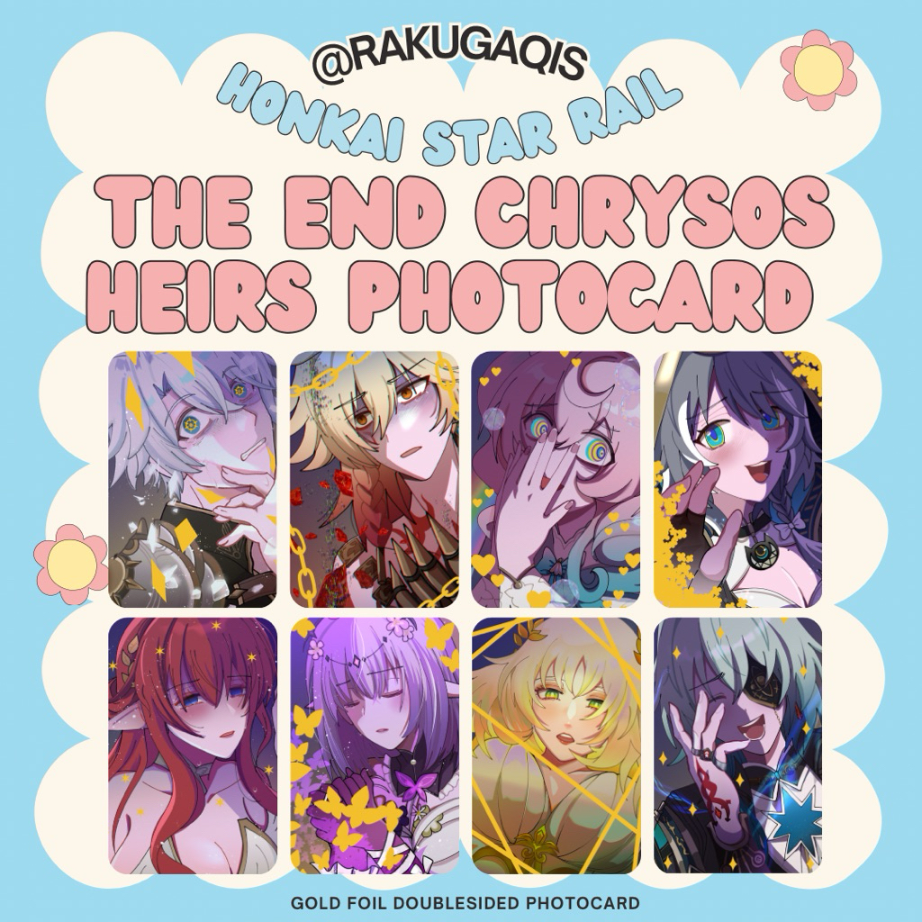 The End Chrysos Heir Photocard Gold Foil Doubleside Honkai Star Rail ...