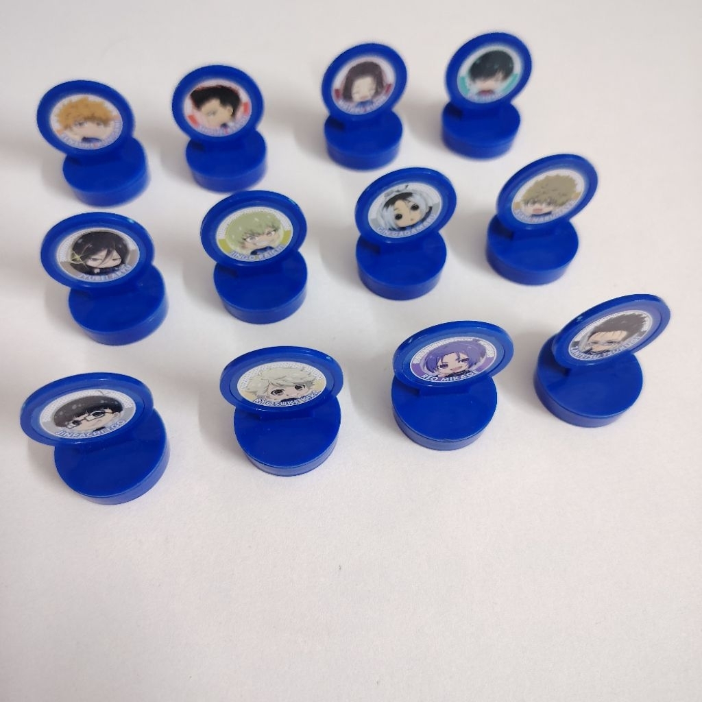 Blue Lock official merch (2/2) stamp chop rin reo kunigami kira barou ...
