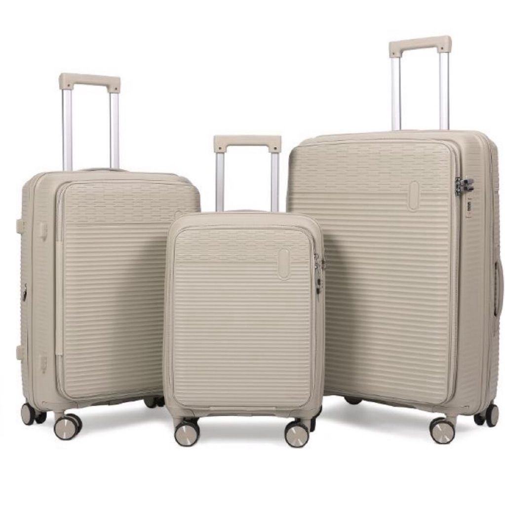 Unbreakable -PP case Front Open Design Expandable and TSA 4 360 wheel | Shopee Malaysia