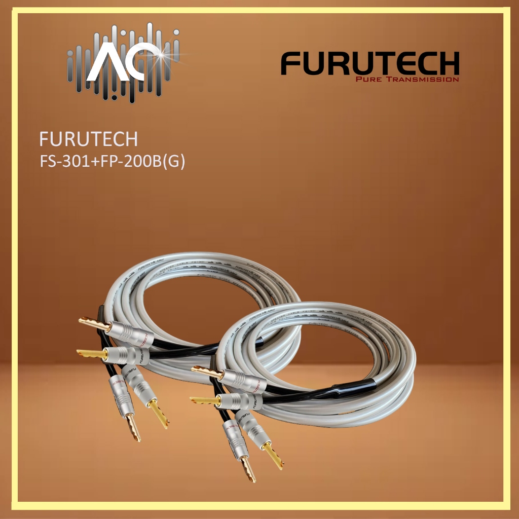 Furutech FS-301 Speaker Cable + FP-200B (Gold)Banana Terminal / Pair ...