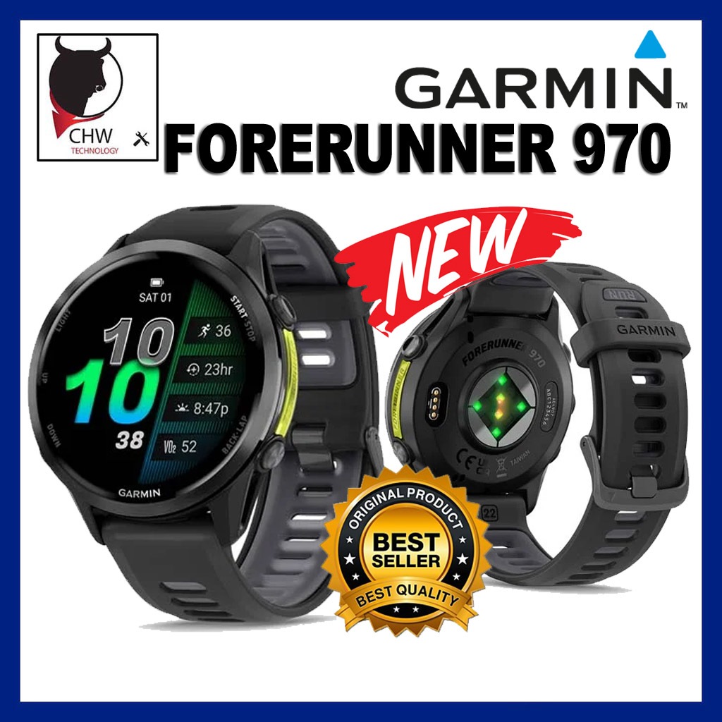 GARMIN ORIGINAL MALAYSIA GARMIN FORERUNNER 970 SMARTWATCH | Shopee Malaysia