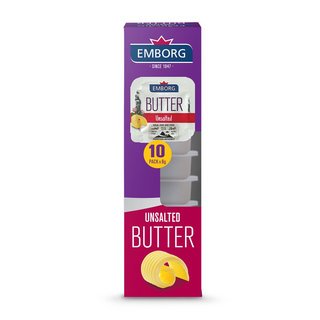 EMBORG BUTTER PORTION UNSALTED 10 X 8G | Shopee Malaysia