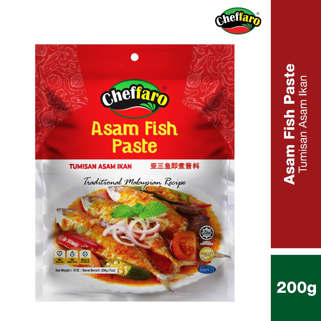 Cheffaro Instant Asam Fish Cooking Paste (200g) / Pes Asam Ikan ...