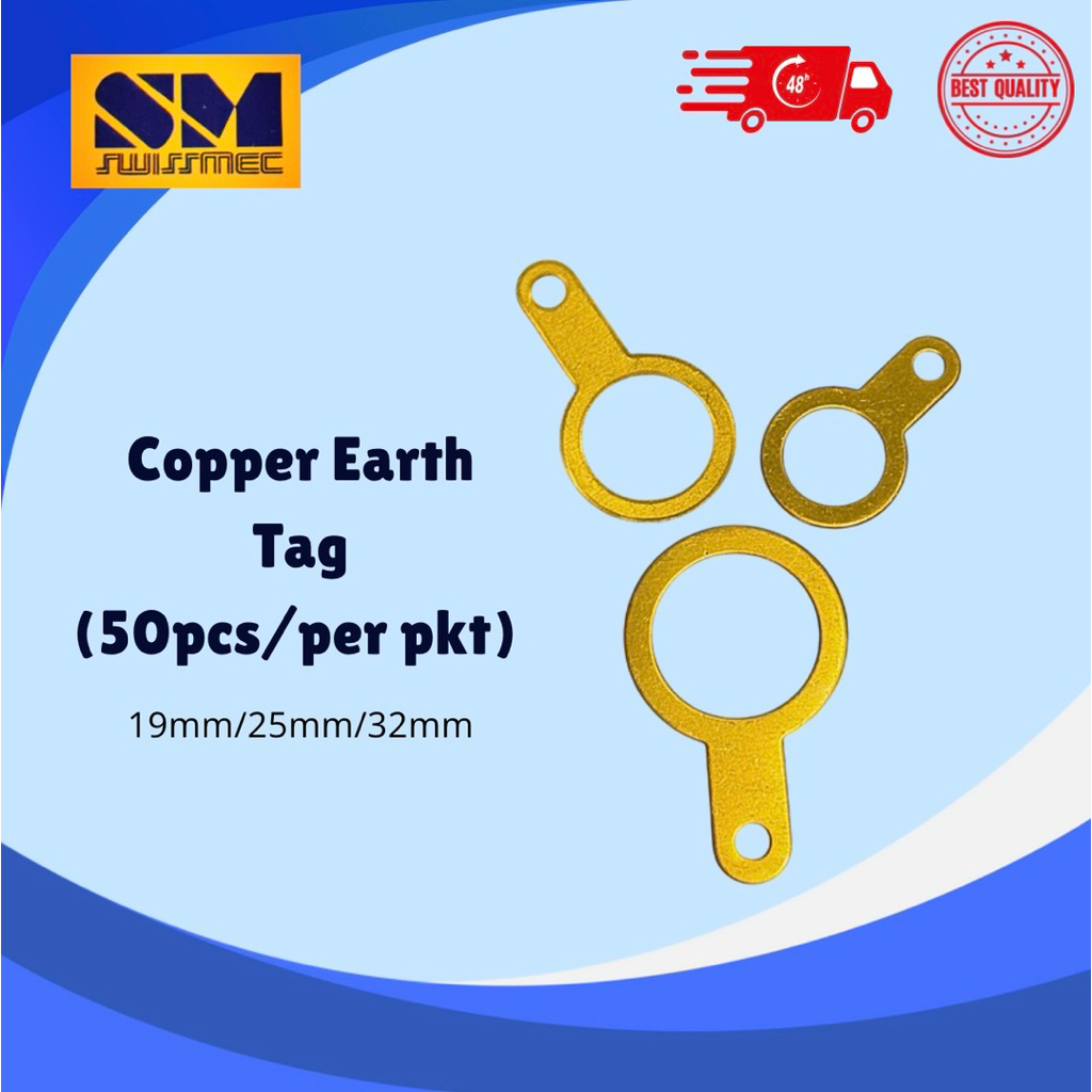 SWISSMEC | Copper earth tag (19mm/25mm/32mm) | Shopee Malaysia