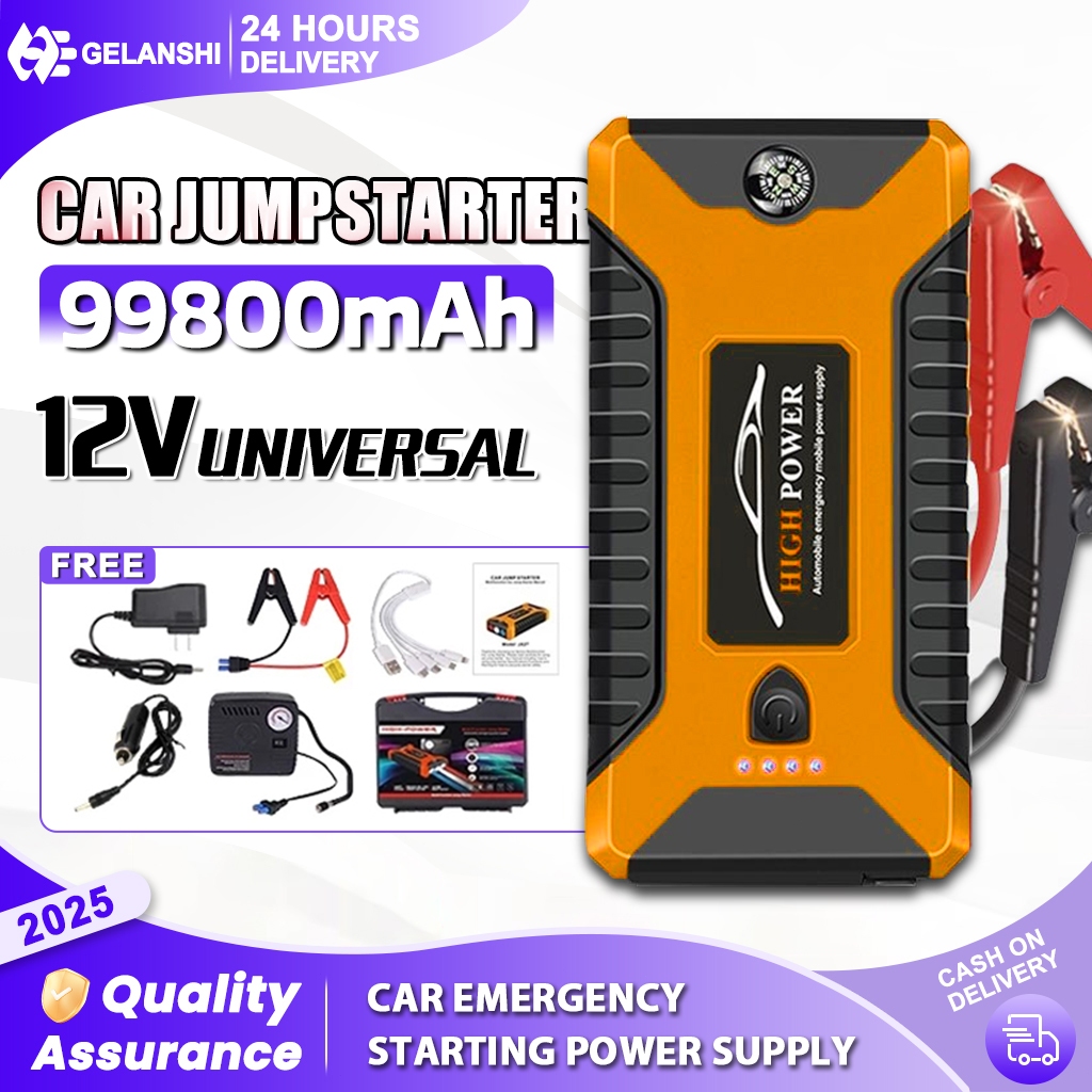 99800mAh High Power Car Powerbank Jumper Jump Starter Jump Start Car ...