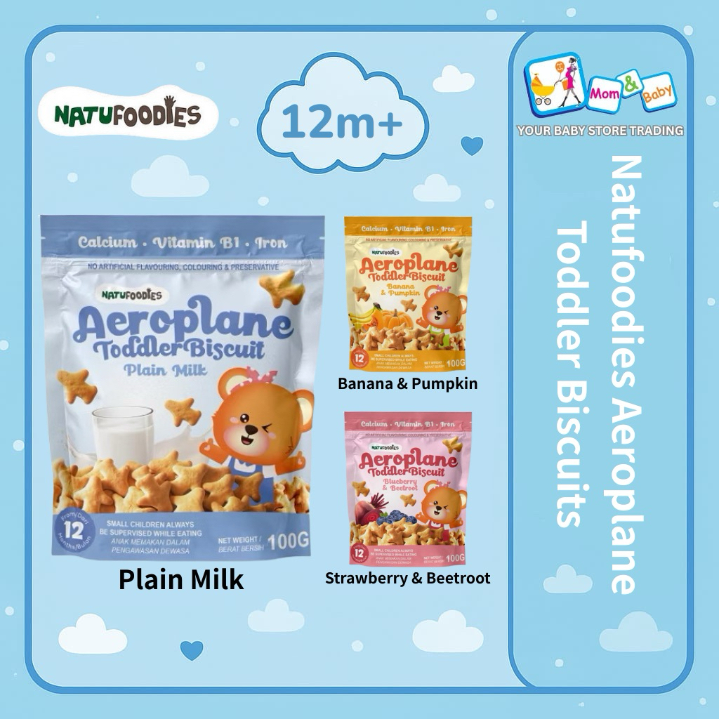 Natufoodies Aeroplane Toddler Biscuits in BAG (100g) | Shopee Malaysia