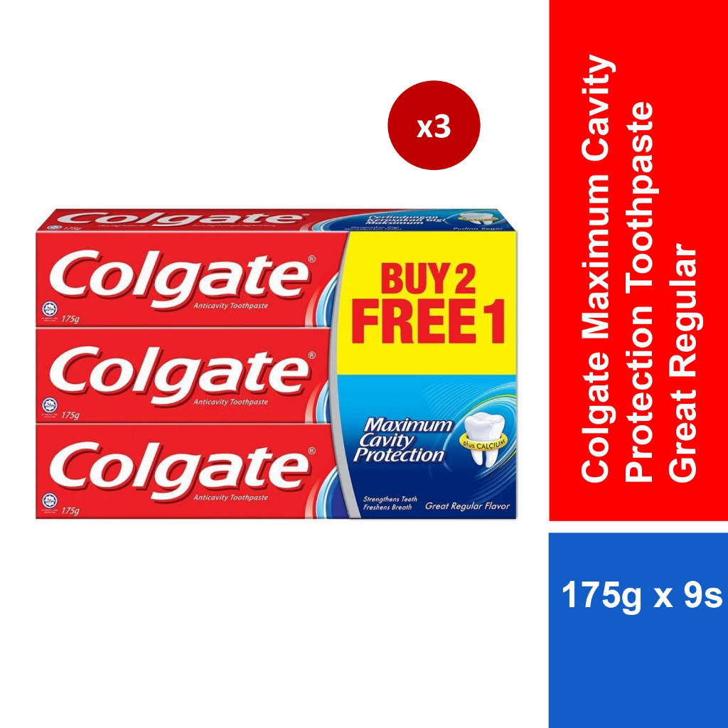 [Bundle of 9] Colgate Maximum Cavity Protection Toothpaste Great ...