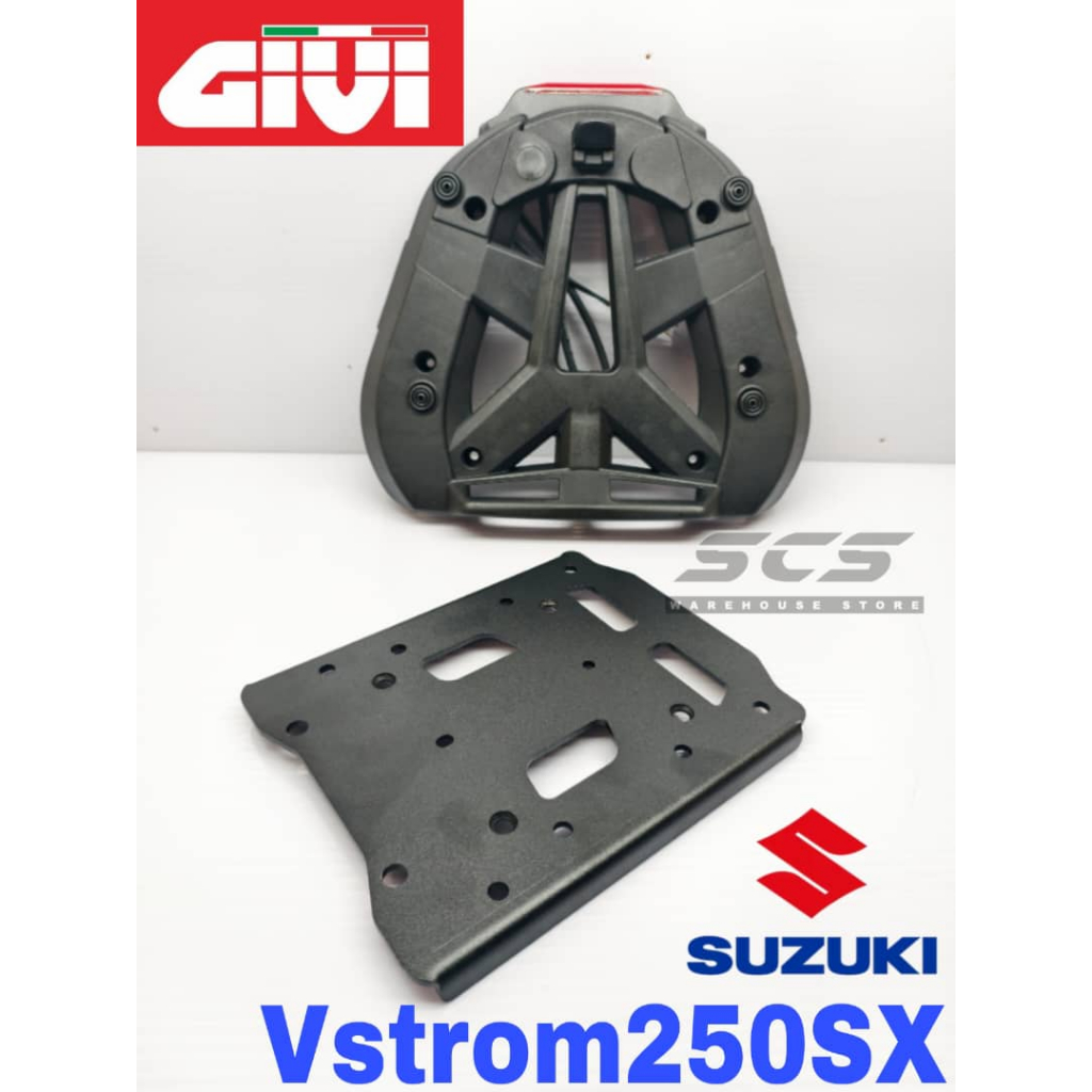 Special Rack Vstrom 250SX 2024 Set Bracket & Heavy Duty Pemasangan Box ...