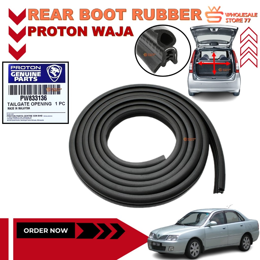 ORIGINAL | PROTON WAJA REAR BONNET RUBBER BONET GETAH TRUNK LID W/STRIP ...