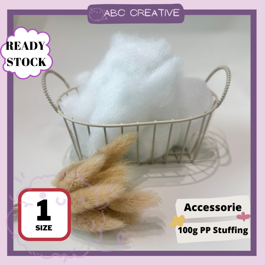 (100g) High Elasticity Polyester Fiberfill PP Stuffing Pillow Filling ...