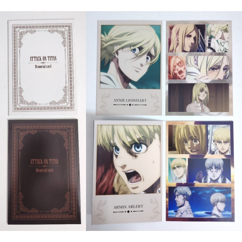 Attack on Titan official merch (2/3) Armin Arlert Annie Leonhart board ...