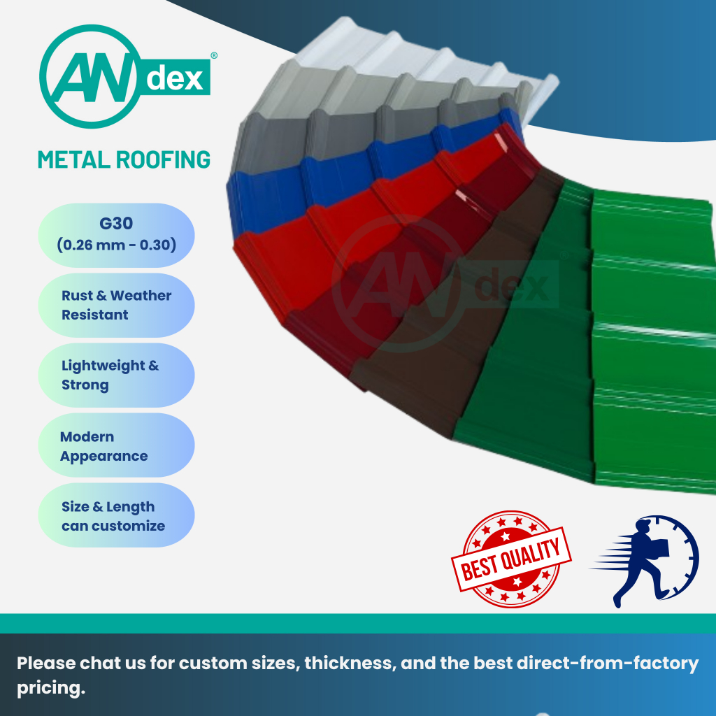 G30 Atap Kilang / Metal Deck / Metal Roofing Zinc / Bumbung / Awning ...