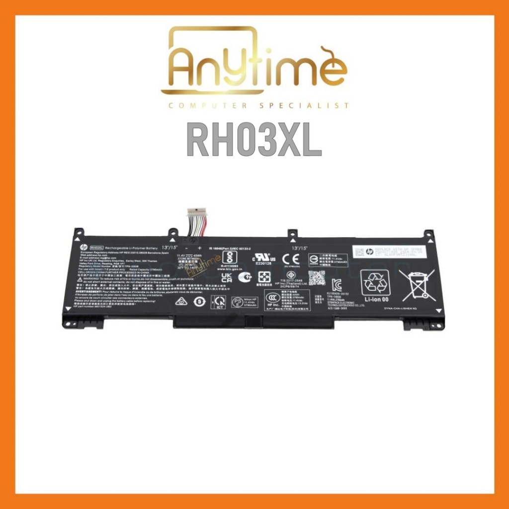 HP Probook ProBook 430 440 630 650 G8 11.4V 45Wh Battery RH03XL Bateri ...