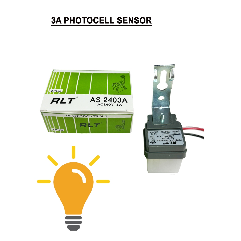 RLT Photocell Street Light Switch AC220V3A Photo Control Photoswitch ...