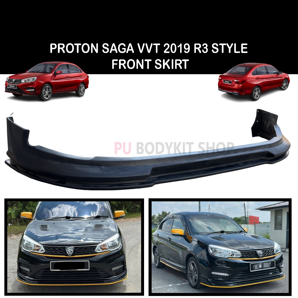 PROTON SAGA NEW SAGA VVT 2019 UP 19 20 FRONT SKIRT SKIRTING LIP R3 ...