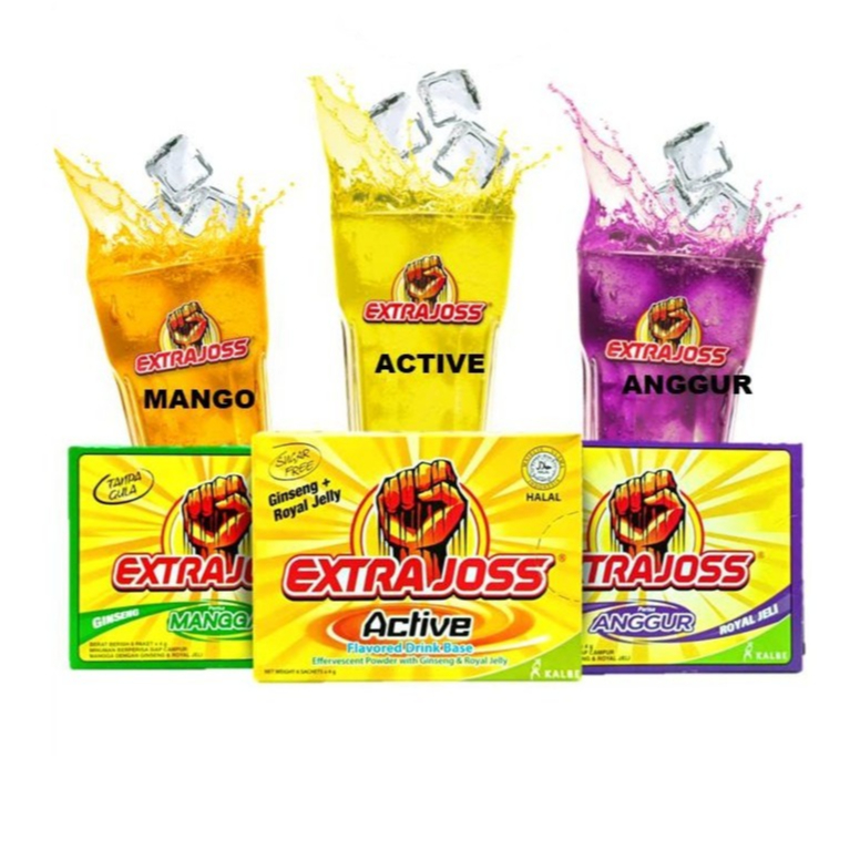 Extra Joss Energy Drink Sachets – Active / Mango / Grape (6 Sachets x 4g) | Shopee Malaysia