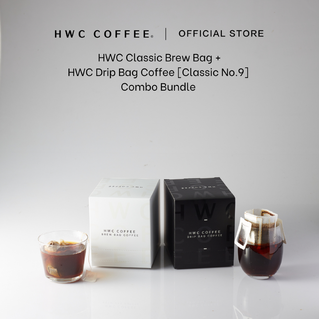 [Combo Bundle] HWC Classic Brew Bag + HWC Drip Bag Coffee [Classic No.9 ...