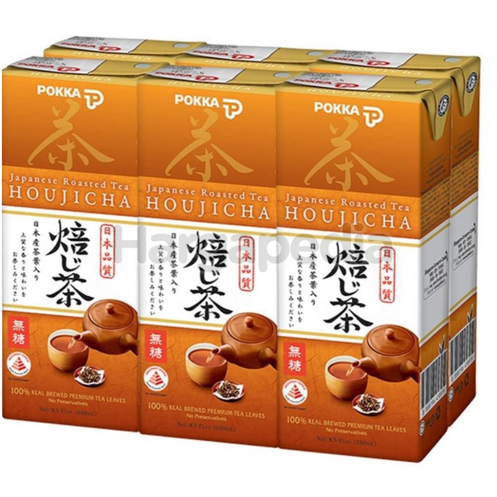Pokka Japanese Roasted Tea, Teh Houjicha 6 x 250ml | Shopee Malaysia