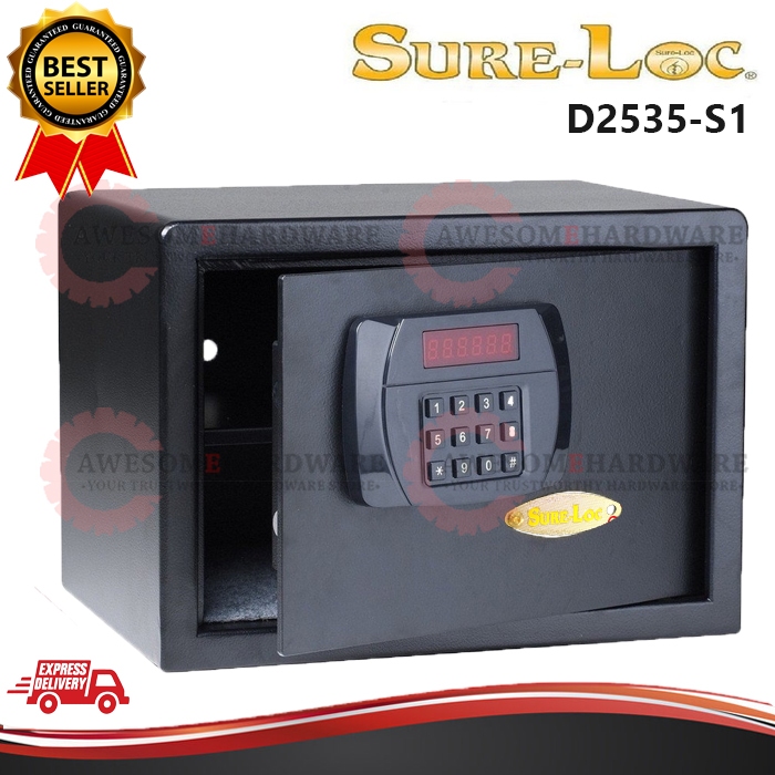 SURE-LOC USA D2535-S1 PREMIUM DIGITAL SAFE BOX SAFETY BOX SECURITY BOX ...