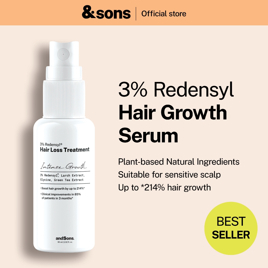 andSons 3% Redensyl Anti Hair Loss Treatment Serum Hair Growth Tonic ...