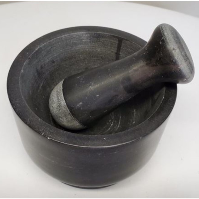IKEA Dual Sided Solid Marble Pestle & Mortar Crush Spices Mixing ...