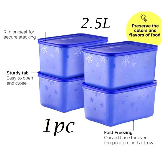 *2.5L 1pc* Blue*Tupperware Chill-Freez CF freezer & chill freez FM ...