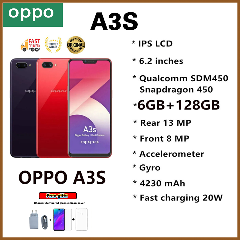 Oppo A16 A3S Smartphone 6GB+128GB Memory -5000mAh Bateri Tahan Long -ai ...