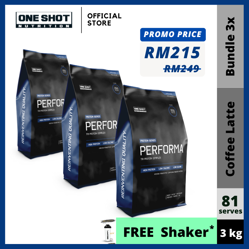 Whey Protein Performa (Bundle) 3kg - One Shot Nutrition Performa ...