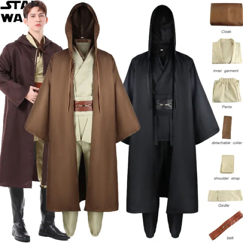 Adult Star Wars Costume The Last Jedi Luke Skywalker Cosplay Outfit ...