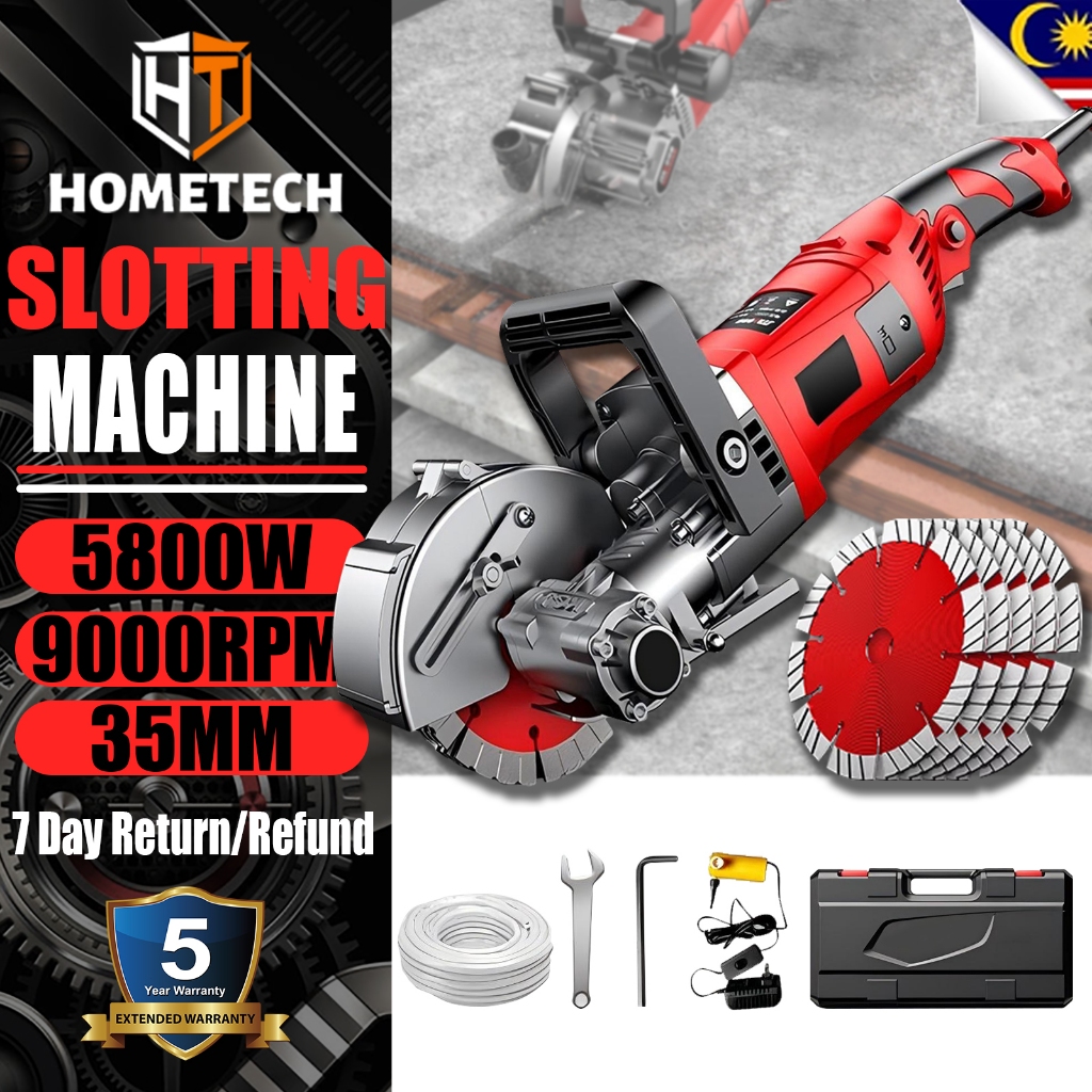 🔥5-year warranty🔥Multi-Function Wall Slotting Machine Cutter Groove ...