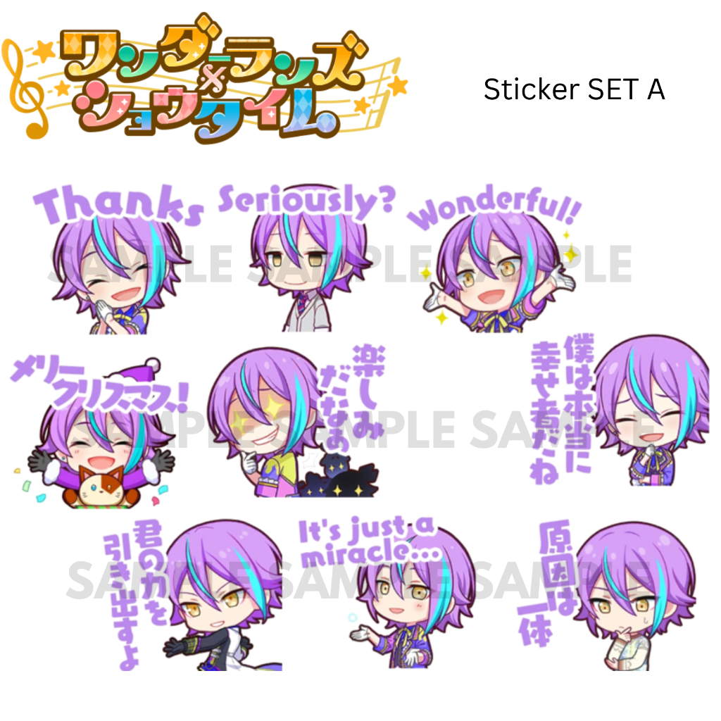 Anime Sticker pack -Project Sekai Colourful Stage Wonderful Showtime ...