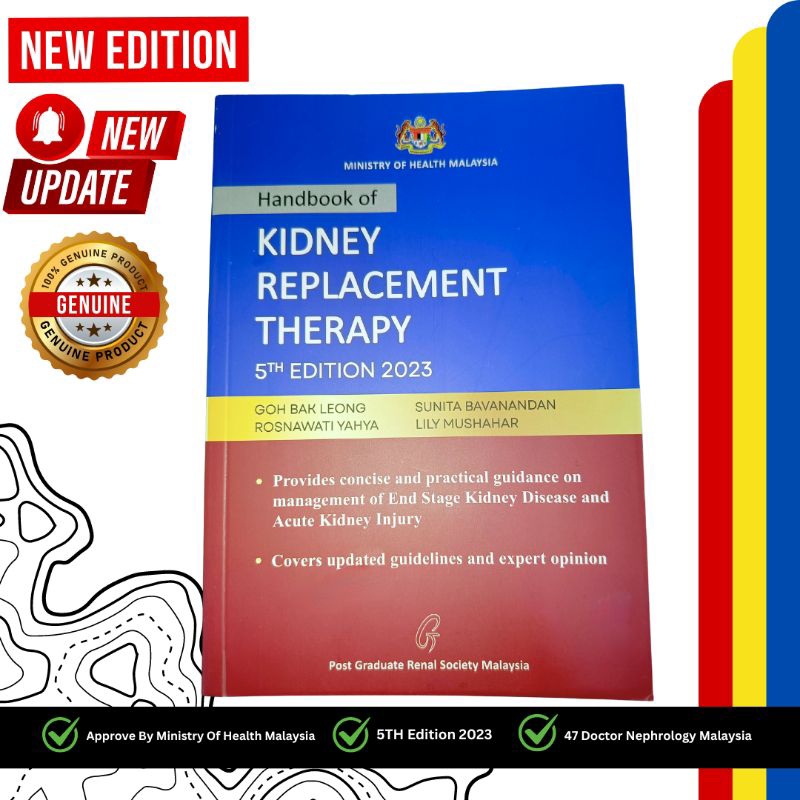 HANDBOOK OF KIDNEY REPLACEMENT THERAPHY 5th Edition 2023 | Shopee Malaysia