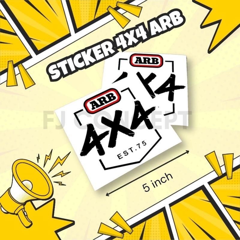 4x4 arb car sticker aksesori stiker kereta | Shopee Malaysia