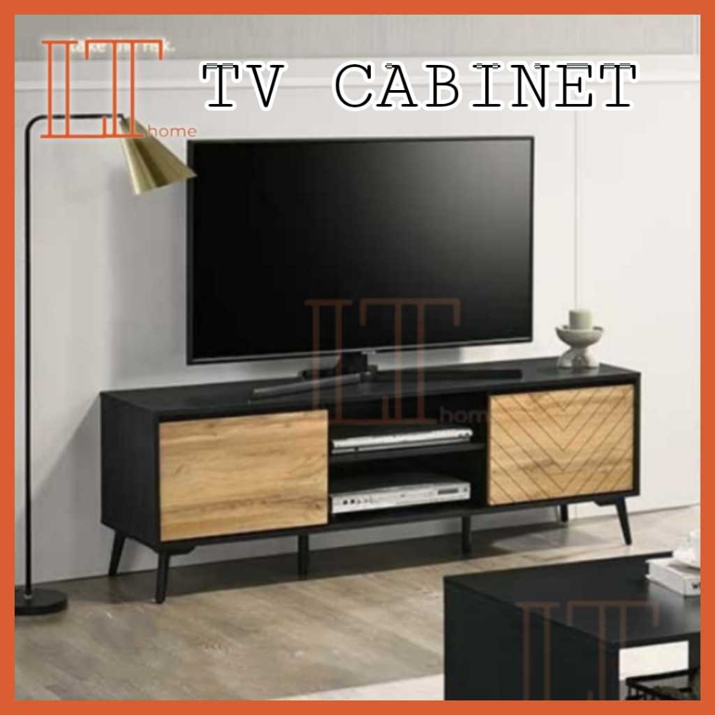 LT HOME 5ft TV Cabinet TV Rack Simple Modern Easy Solid Board Media ...