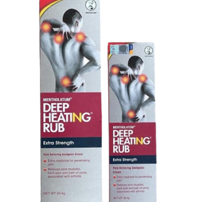 Mentholatum Deep Heating Rub Extra Strength Pain Relieving Cream (35.4g ...
