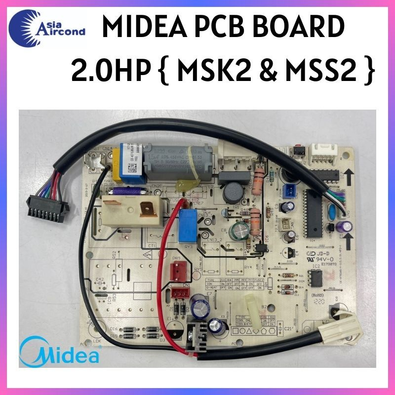 MIDEA INDOOR PCB BOARD 2.0HP【 MSK2-18CR & MSS2-19CR 】(17122000A06992 ...