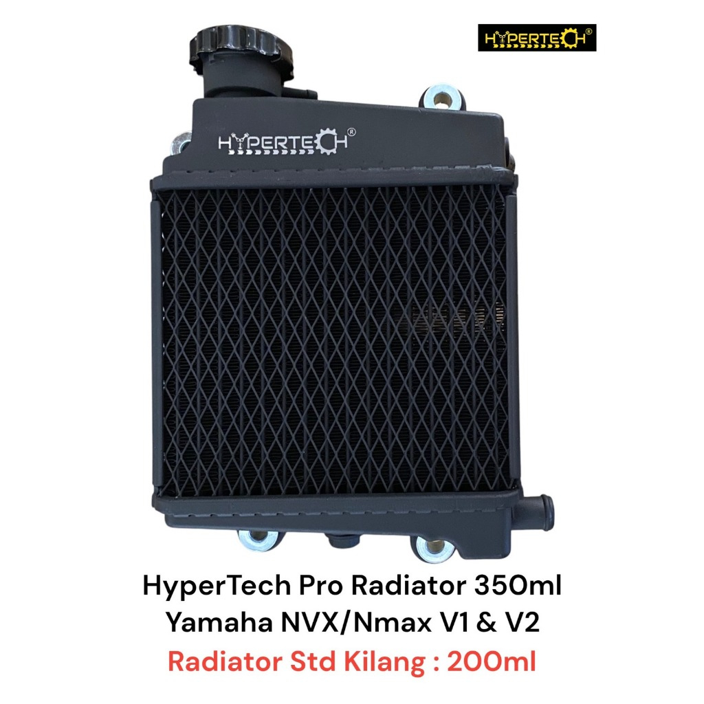 RADIATOR RACING NVX V1 V2 NMAX V1 V2 HYPERTECH SILVER BLACK 350mL ...