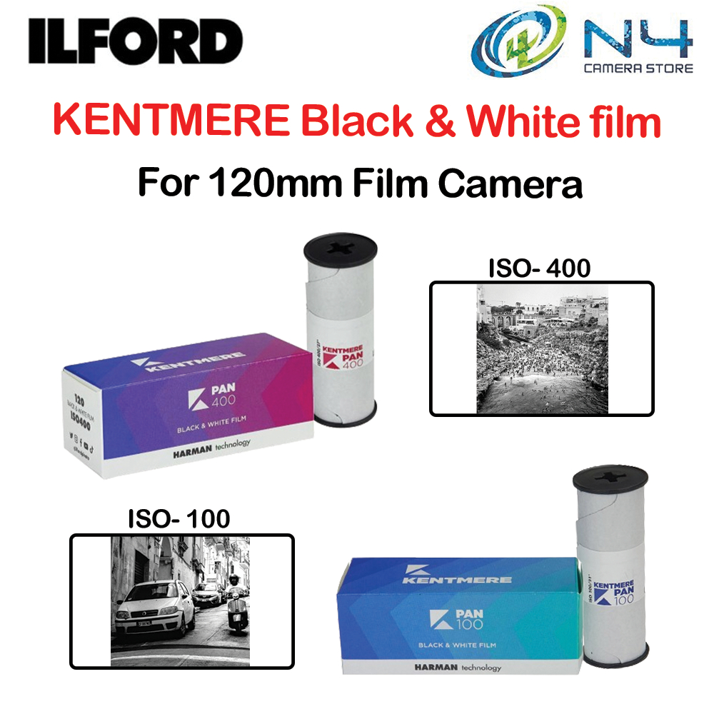ILFORD HARMAN FILM KENTMERE FILM ISO 400/100(120mm roll film)(Exp Date ...