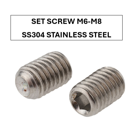 M6 M8 M10 Hex Socket Set Screw / Grub Screw DIN916 | SUS 304 Stainless ...