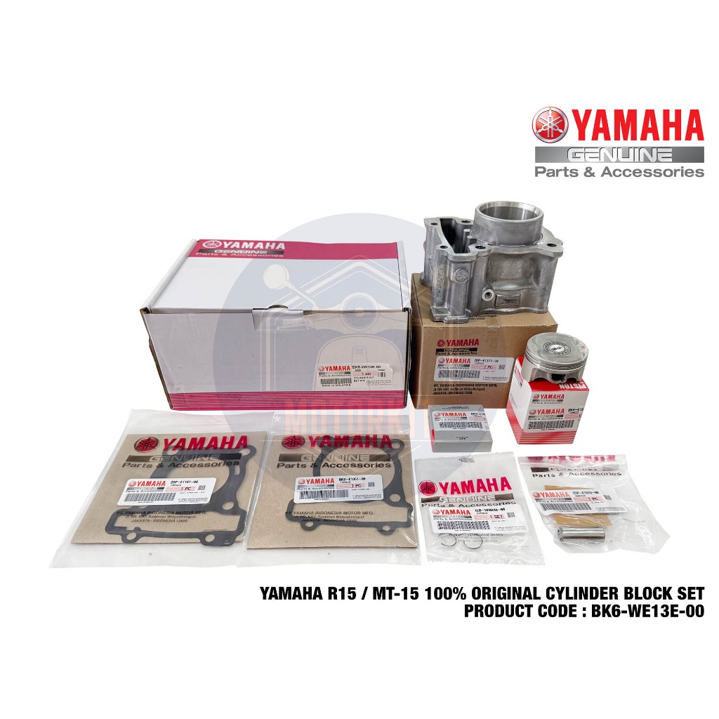 R15 V3 R15M MT15 R15 M 100% ORIGINAL BLOCK SET CYLINDER KIT SET BLOK ...