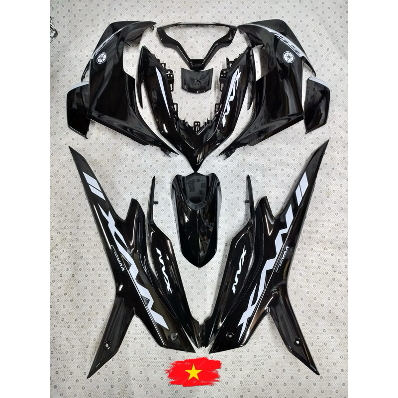 🇻🇳AEROX VIETNAM YAMAHA NVX V2 COVER SET 2024 BLACK 🖤 | Shopee Malaysia
