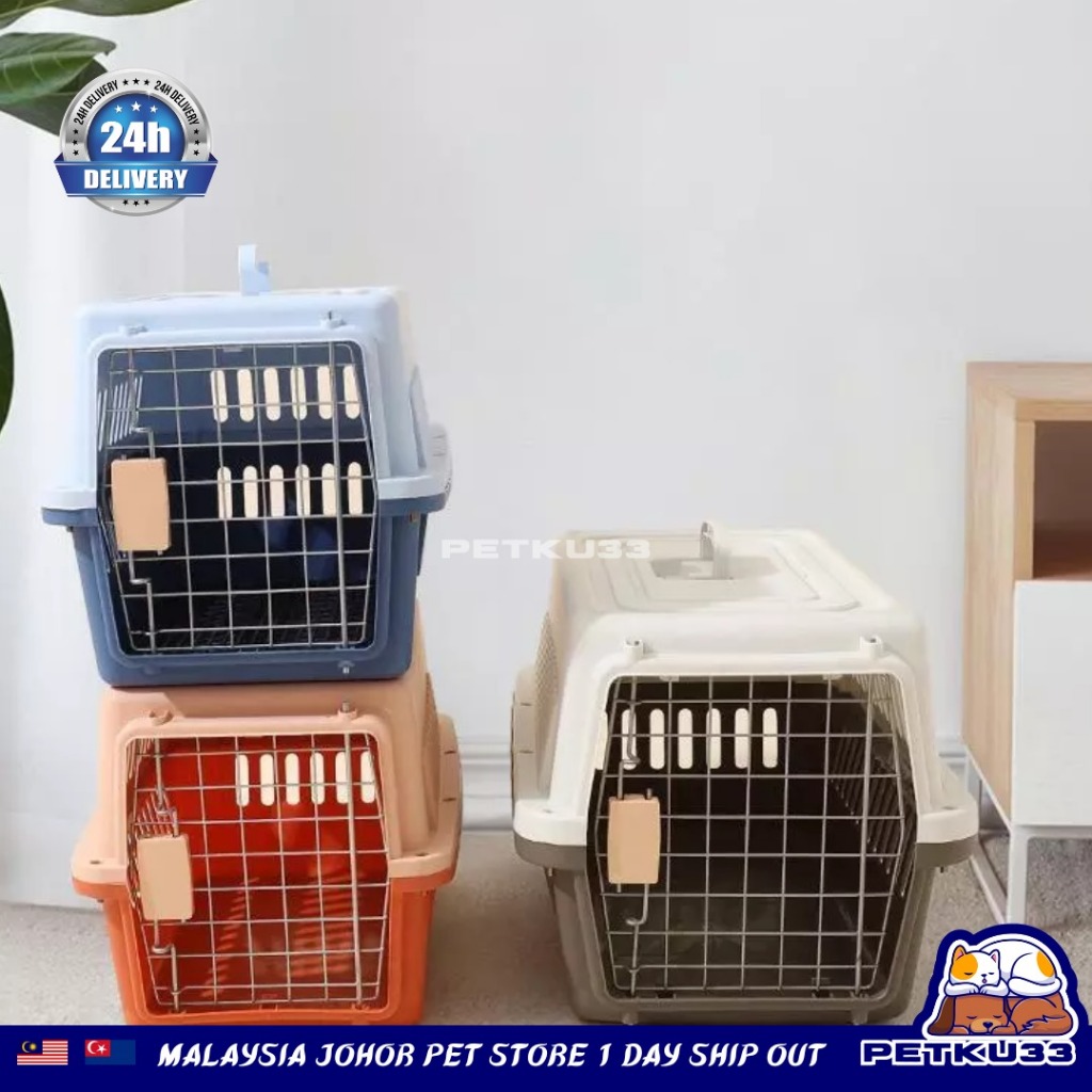 【Ready Stock】Pet Carrier； Sangkar Kucing Dog Carrier Pet Cage Carrier ...